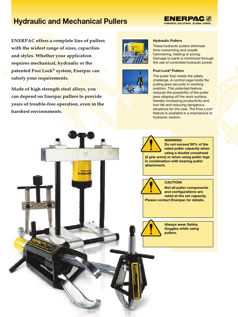 Hydraulic & Mechanical Pullers | PDF | Bearing (Mechanical ...