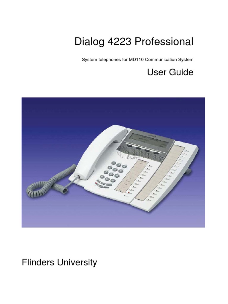 User Guide Dialog 4223 | Download Free PDF | Telephone | Telephone Exchange