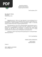 Letter Request Tagalog | PDF