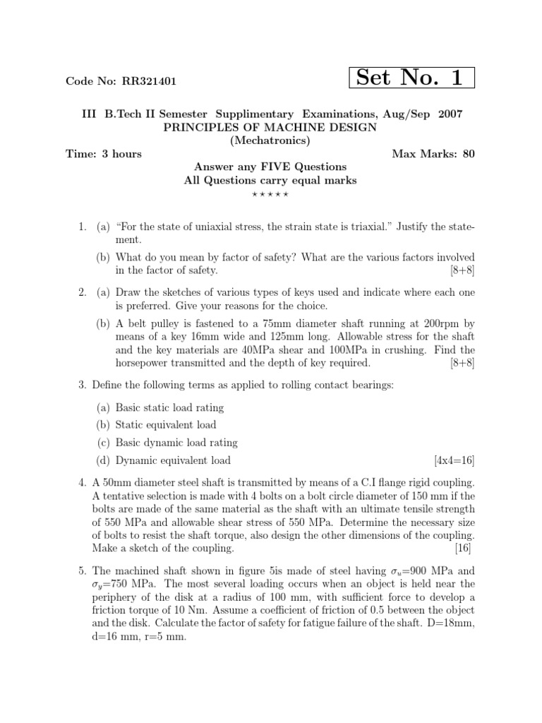 JNTU Old Question Papers 2007 | PDF
