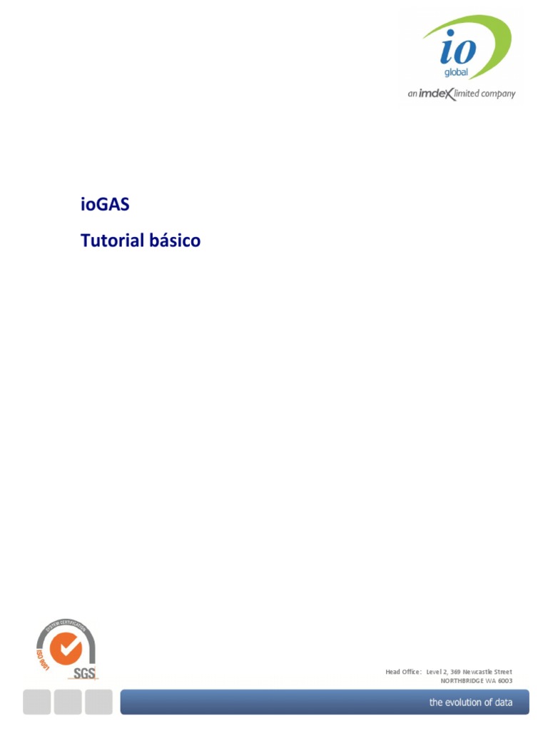 IoGAS Tutorial Basico | PDF | Ventana (informática) | Archivo de computadora
