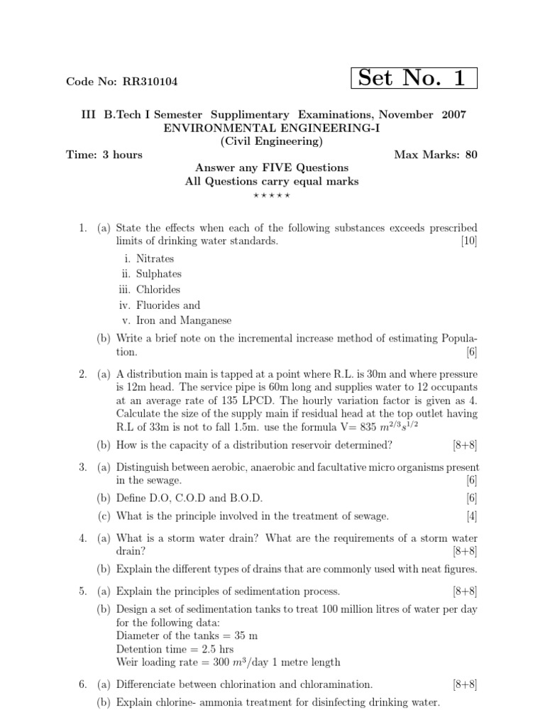 JNTU Old Question Papers 2007 | PDF