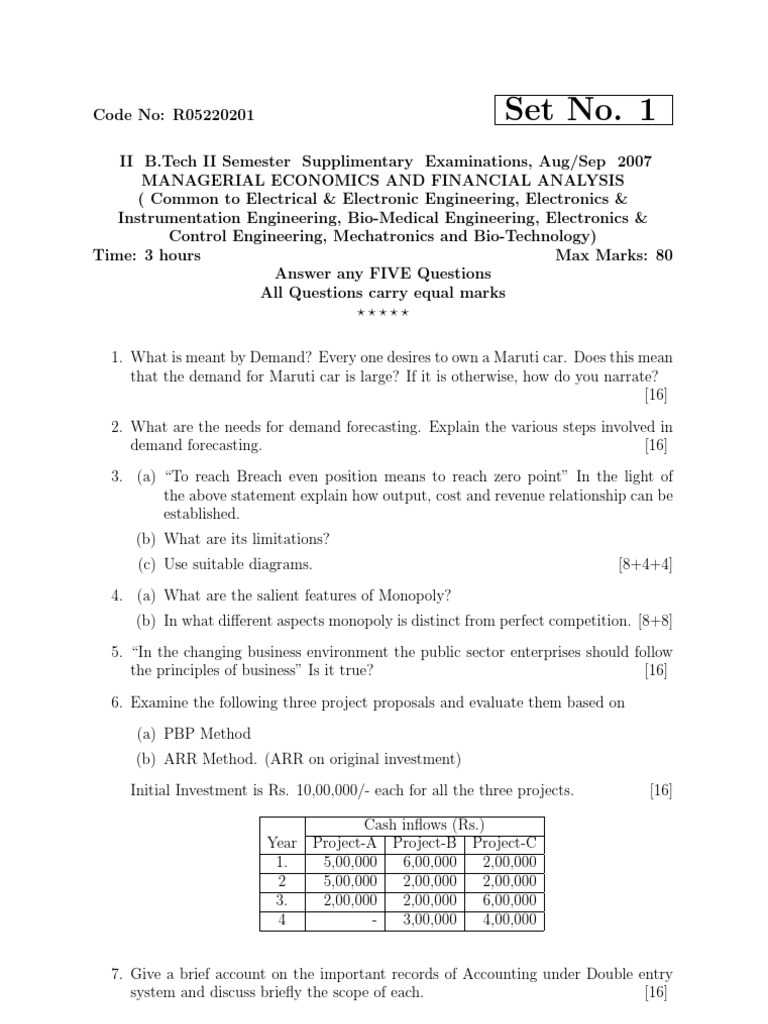 JNTU Old Question Papers 2007 | PDF