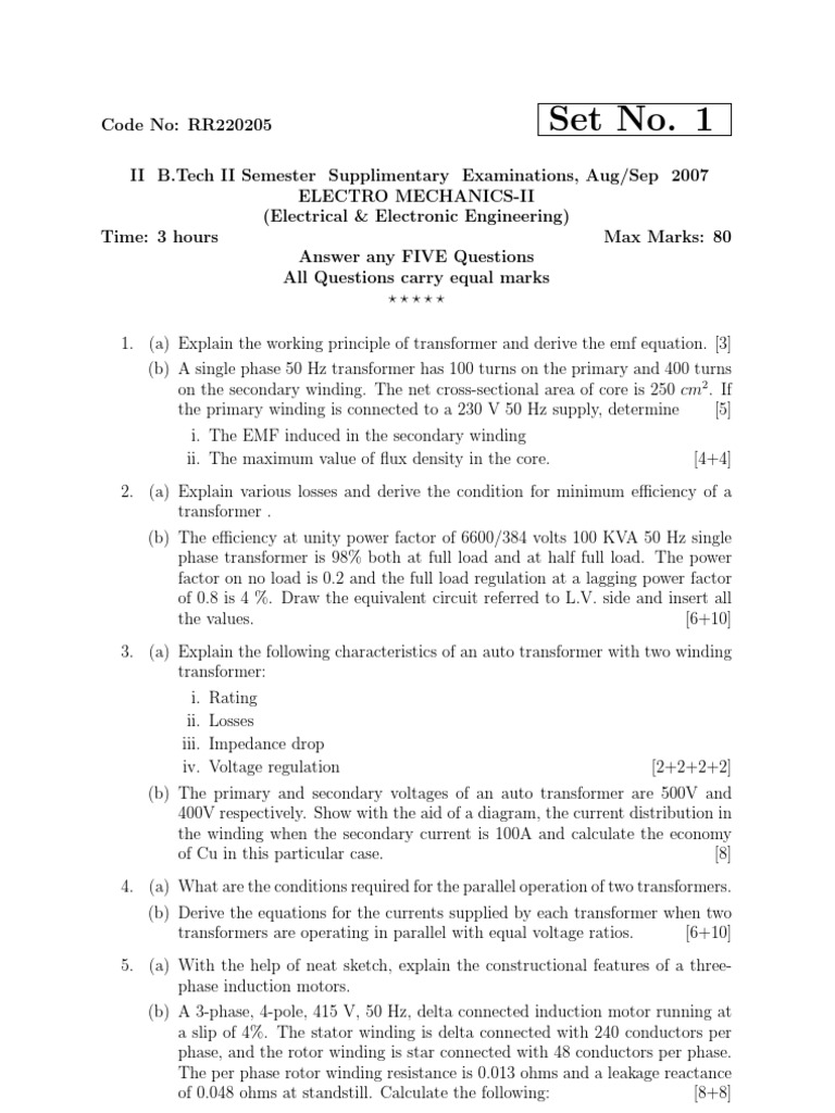 JNTU Old Question Papers 2007 | PDF