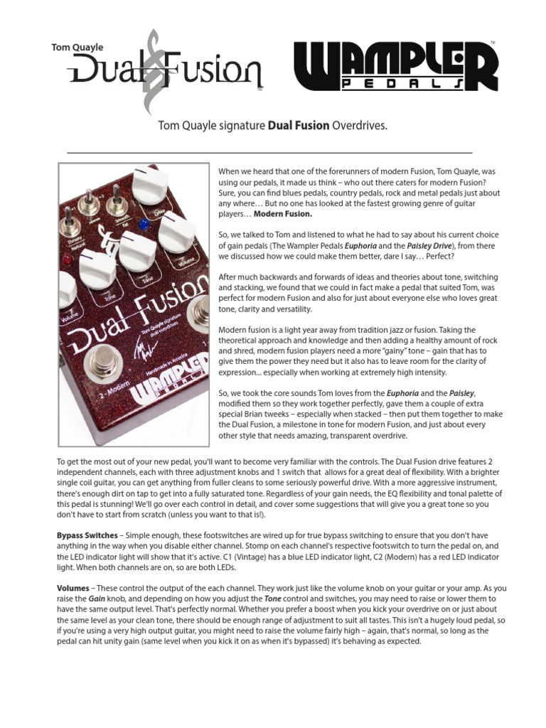 Dual Fusion | PDF | Guitars | Sound