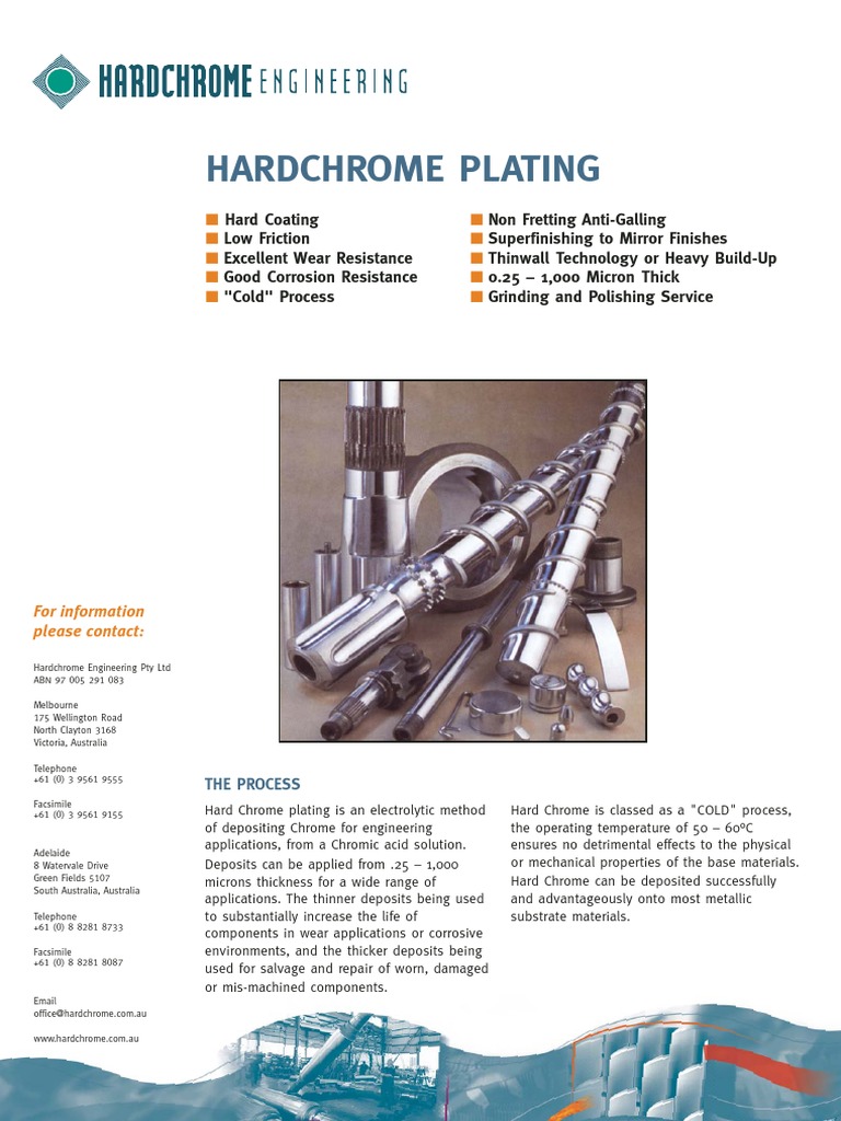 Chrome plating process pdf store