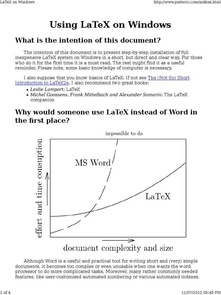 Install LaTeX on Windows Guide | PDF | Te X | Digital Technology