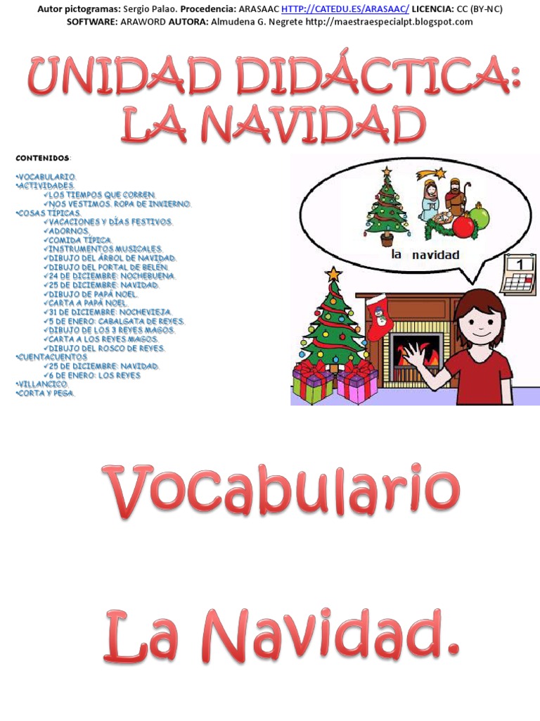 Unidad Didactica La Navidad | PDF | Navidad | Papá Noel