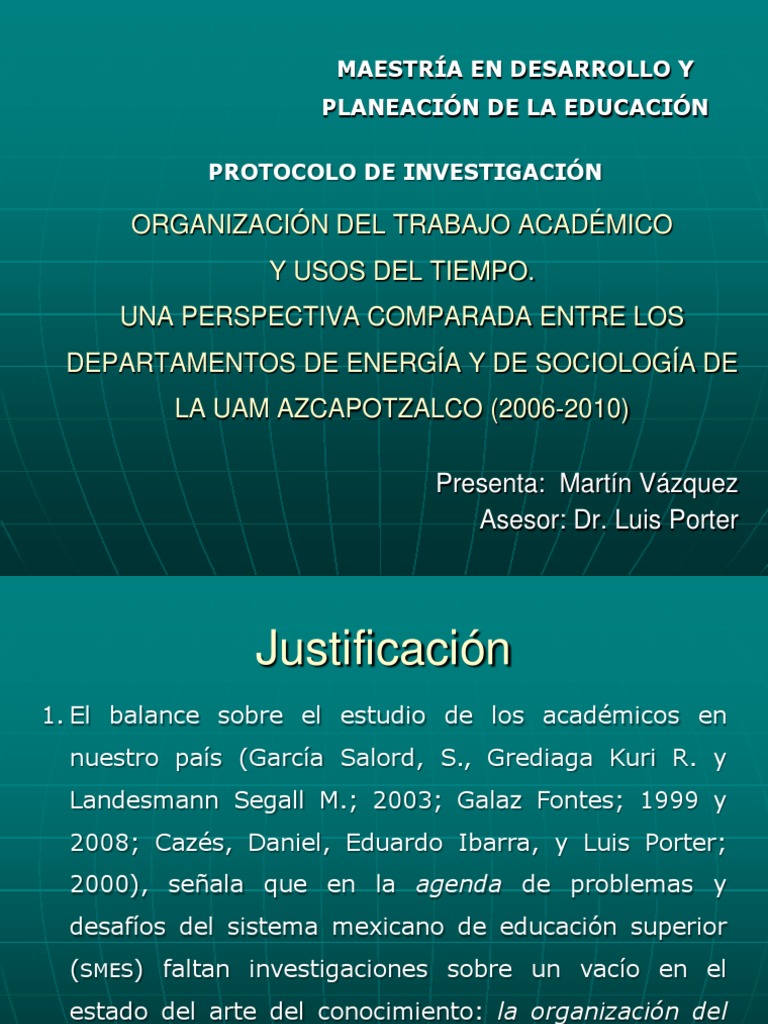 Protocolo Maestria | PDF | Teoría | Conocimiento