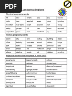 Descriptive Water Vocabulary Guide | PDF | Water | Rain
