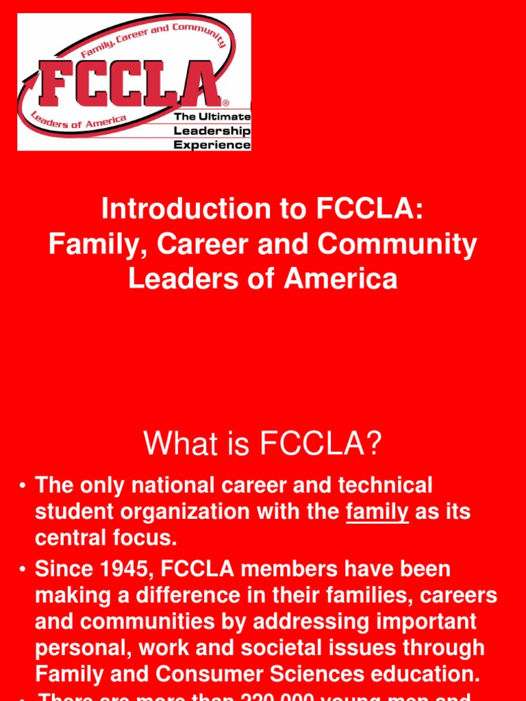 Introduction To Fccla | PDF | Science Education | Leadership