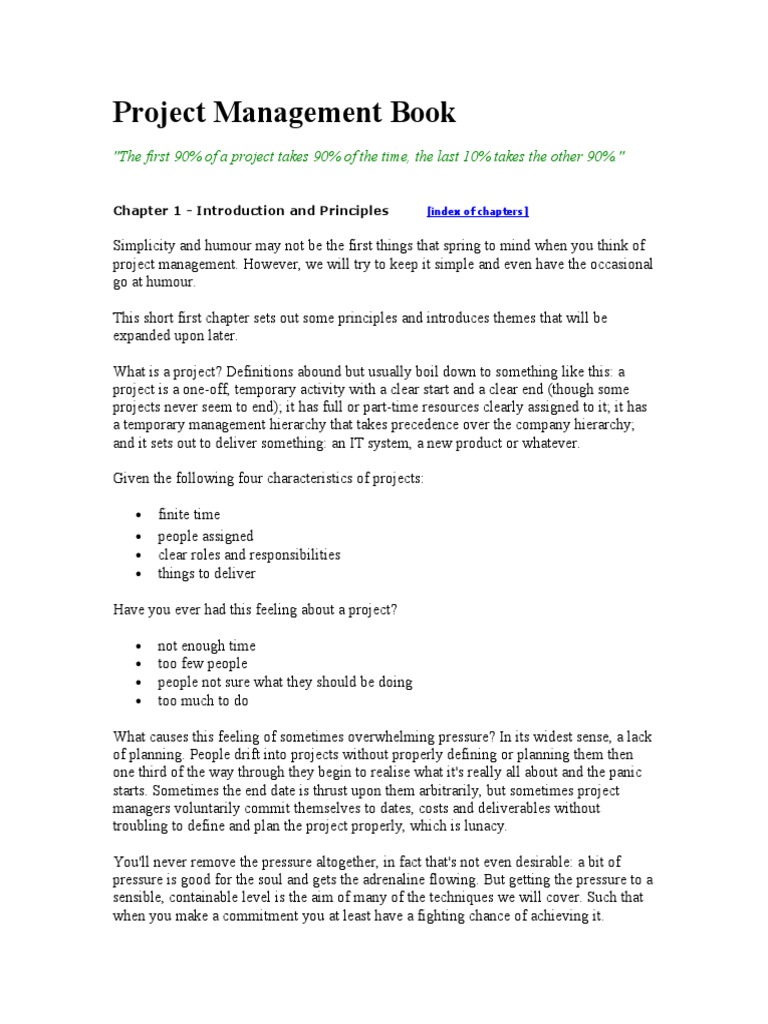 Project Management Book | PDF | Project Management | Risk