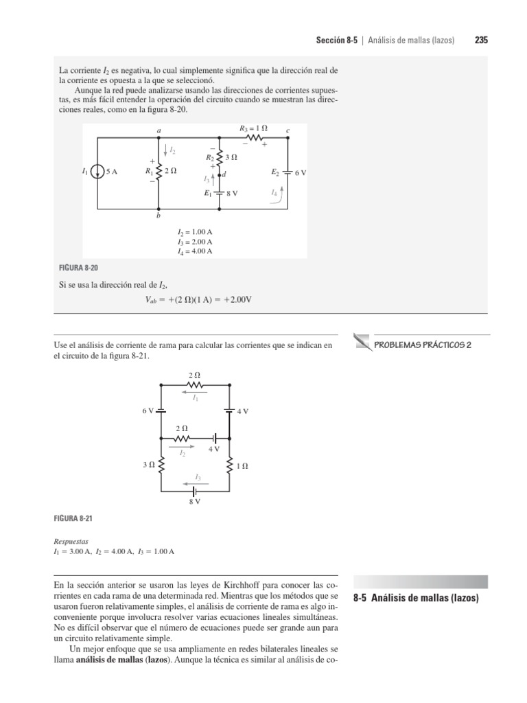Problemas de Nodos y Mallas | PDF | Ecuaciones | Red eléctrica
