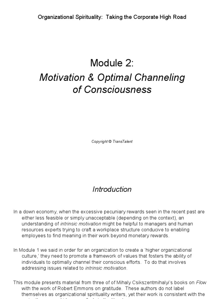 Module 2 Organize Spirit | PDF | Flow (Psychology) | Gratitude