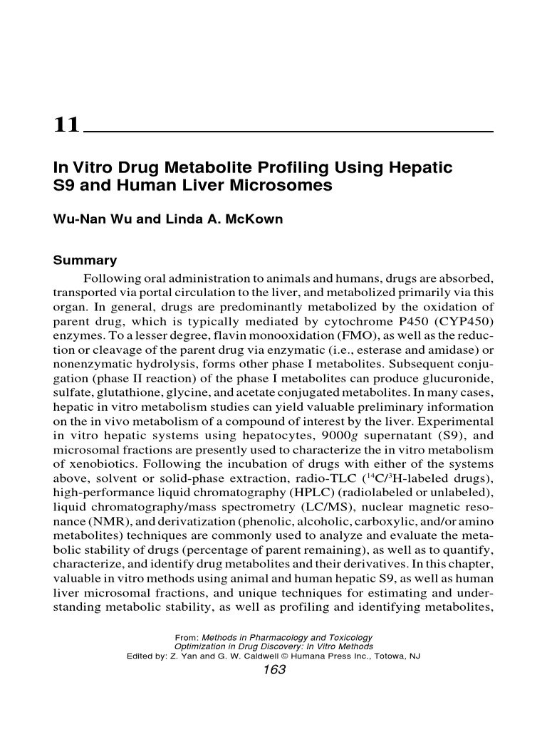 Microsome S9 Prep Protocol | PDF | Drug Metabolism | Liquid ...