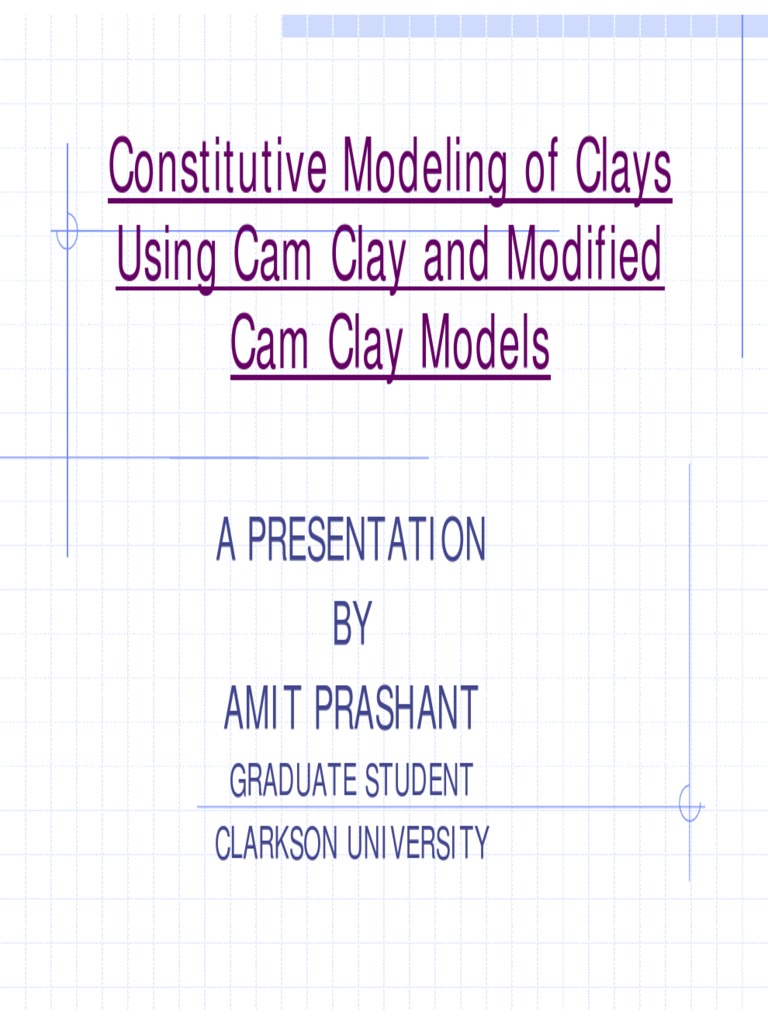 Cam Clay Models for Soil Mechanics | PDF | Yield (Engineering ...