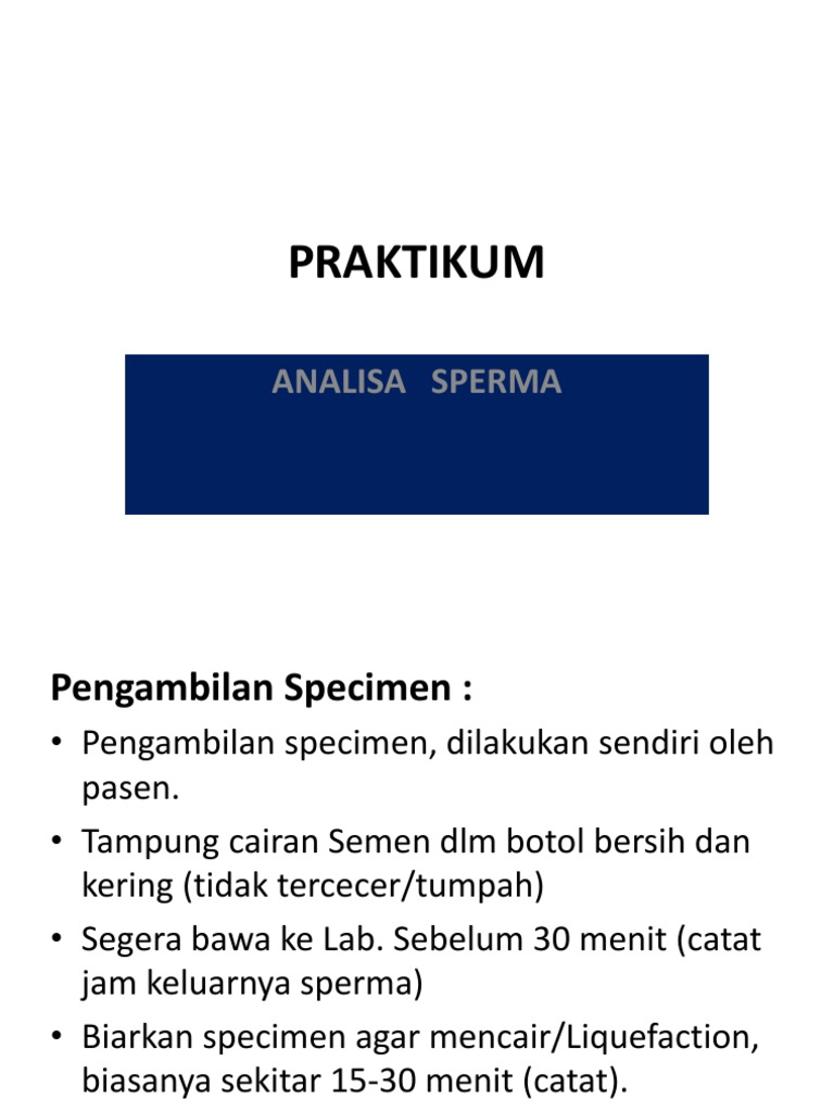 Praktikum Analisa Sperma | PDF