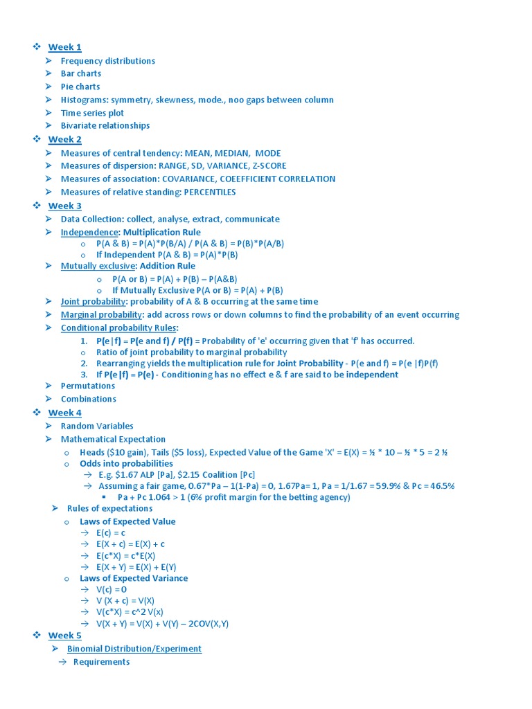 Econ Summary | PDF | Estimator | Normal Distribution
