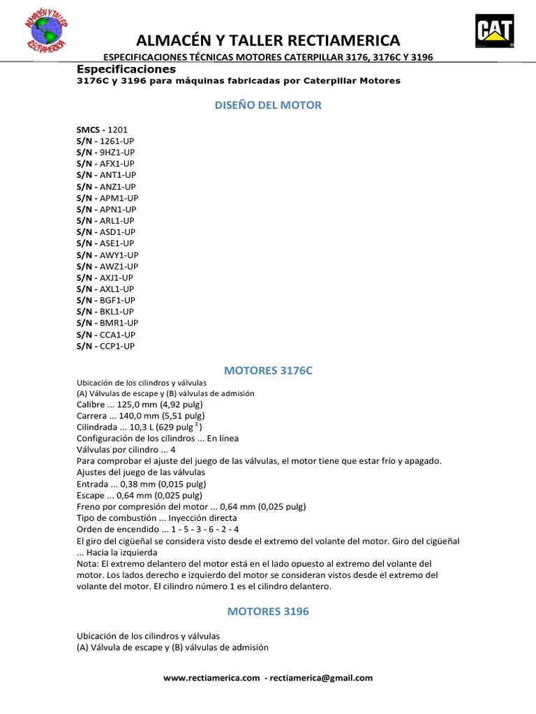 CATERPILLAR 3176 - 3176C - 3196 (1)