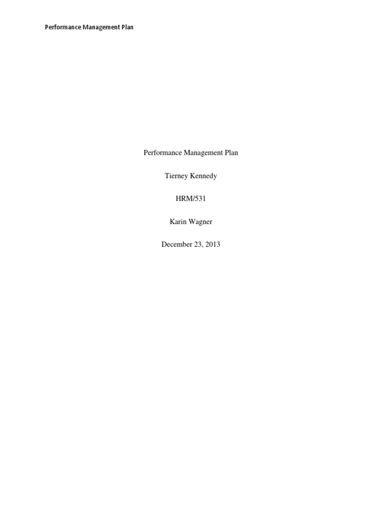 Performance Management Framework Guide | PDF | Performance Management ...