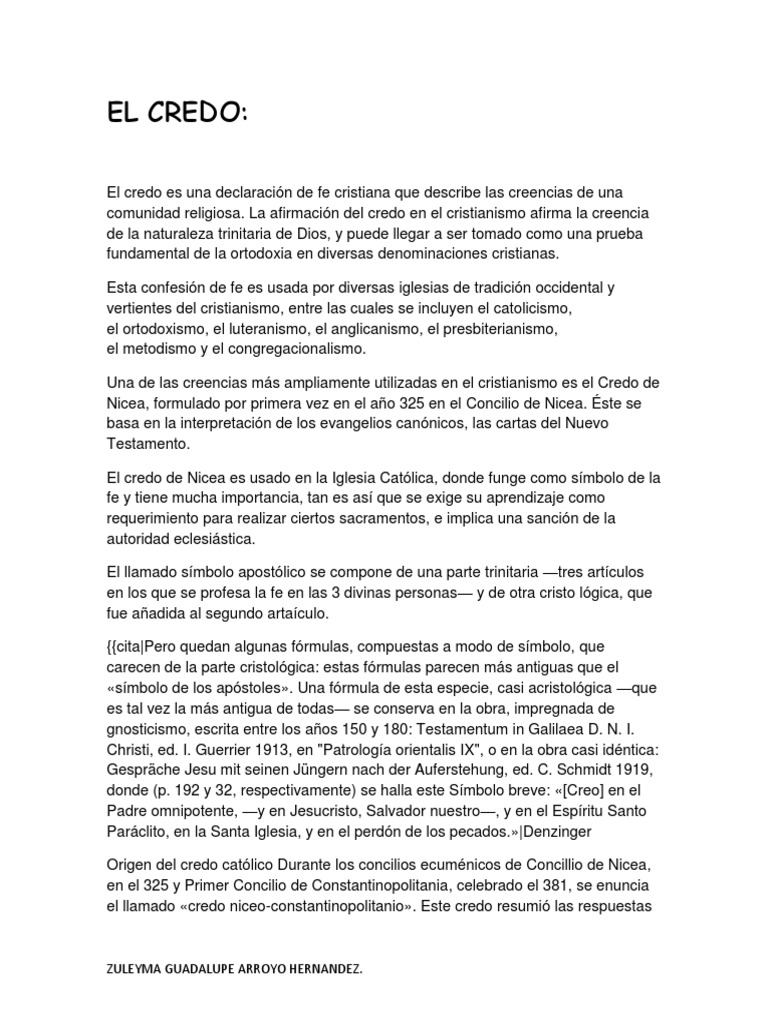 EL CREDO 150913 | Credo | Iglesia Católica