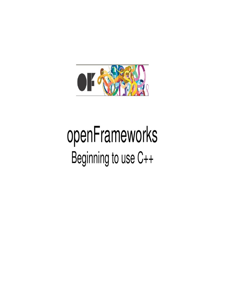 Open Frameworks | PDF | Pointer (Computer Programming) | Variable ...