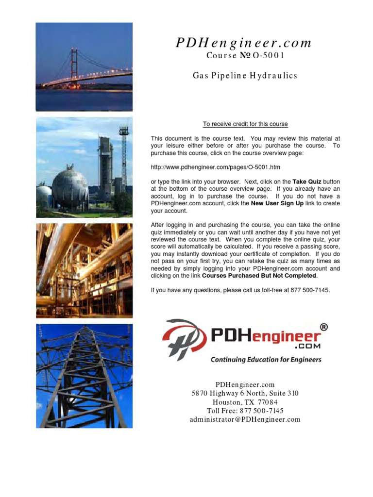 Gas Pipeline Hydraulics | PDF | Gases | Pressure