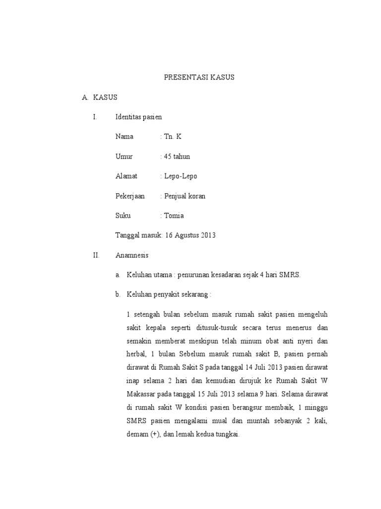 Case SOL Intrakranial | PDF