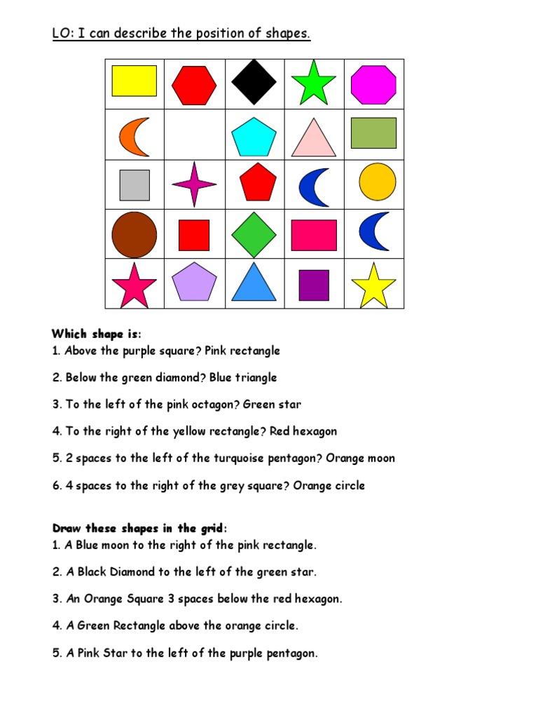 Shape Positioning and Grid Drawing | PDF | Foreign Language Studies