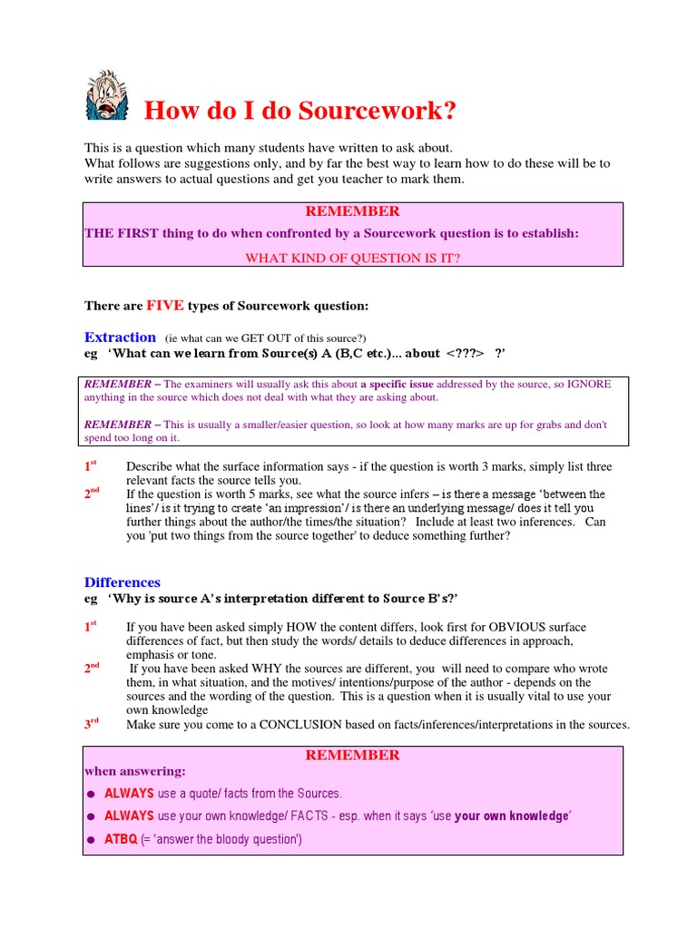 How Do I Do Sourcework And Cartoons Pdf Primary Sources Treaty Of