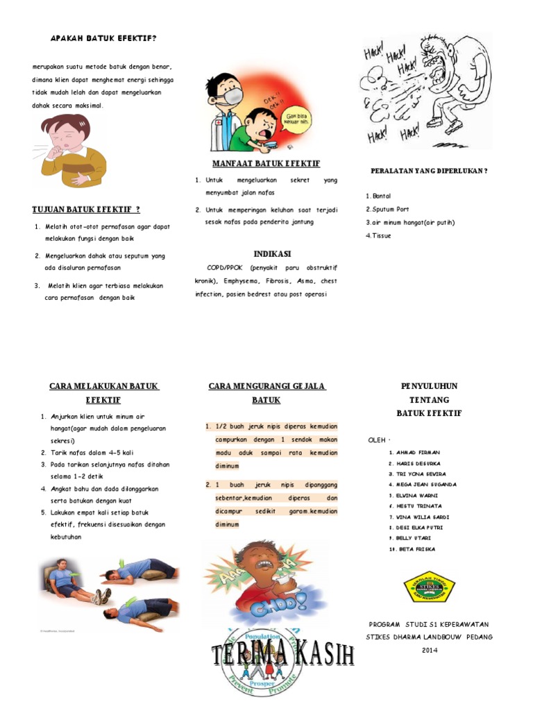 Leaflet Batuk Efektif | PDF | Kesehatan Holistik