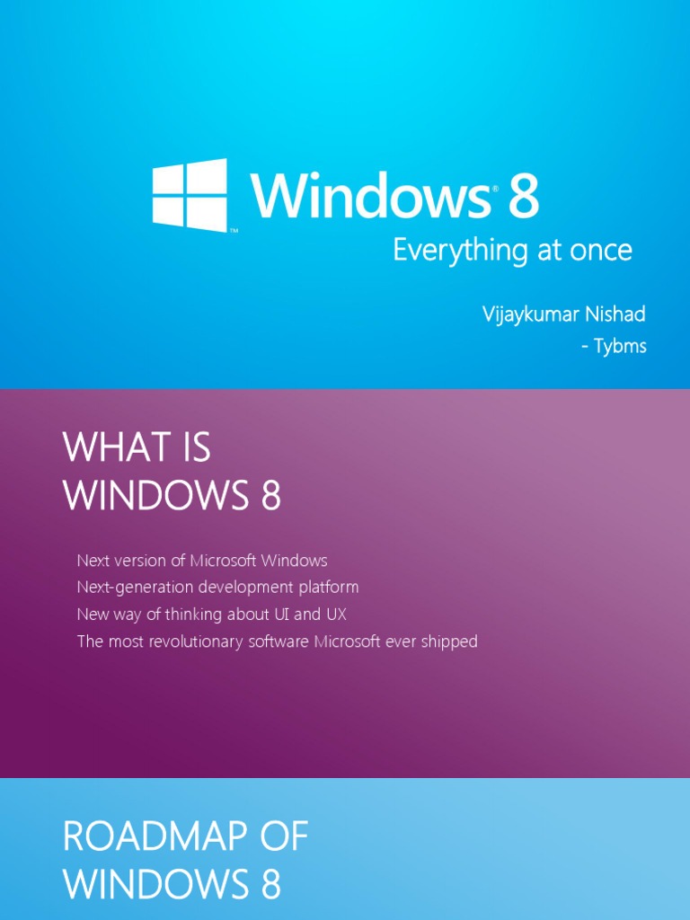 An Overview of the New Features and User Interface of Windows 8 | PDF ...