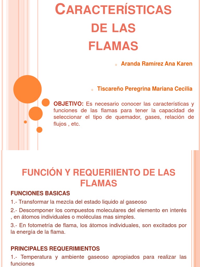 Características de las flamas | Combustión | Átomos | Prueba gratuita ...
