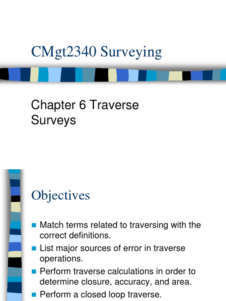 Chap.6 Traverse Surveys | Surveying | Angle
