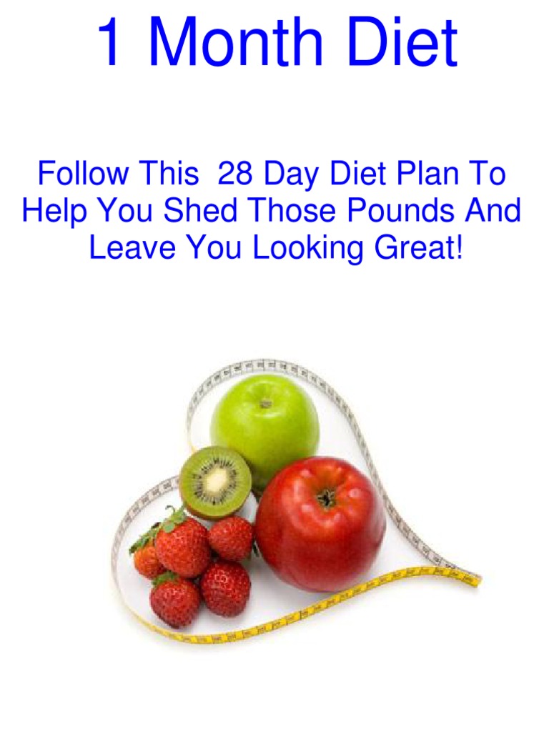 1 Month Diet Plan | PDF | Salad | Fruit