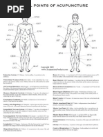 Triple Warmer Meridian Acupoint Chart PDF | PDF | Headache | Symptoms ...