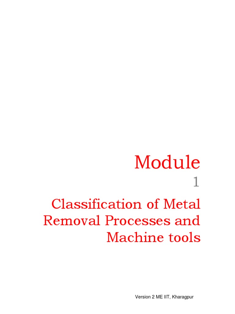 01 Introduction To Manufacturing and Machining | PDF