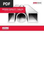 ASI Design Capacity Tables For Structural Steel | PDF