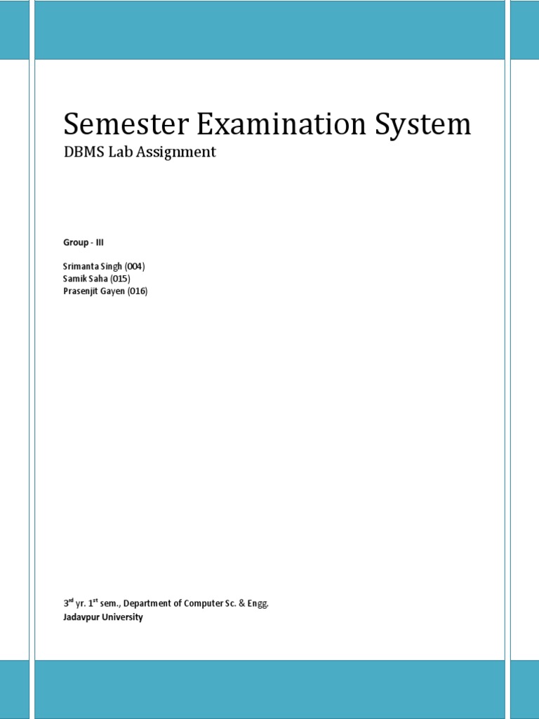 Semester Exam System Erd | PDF | Students | Academic Term