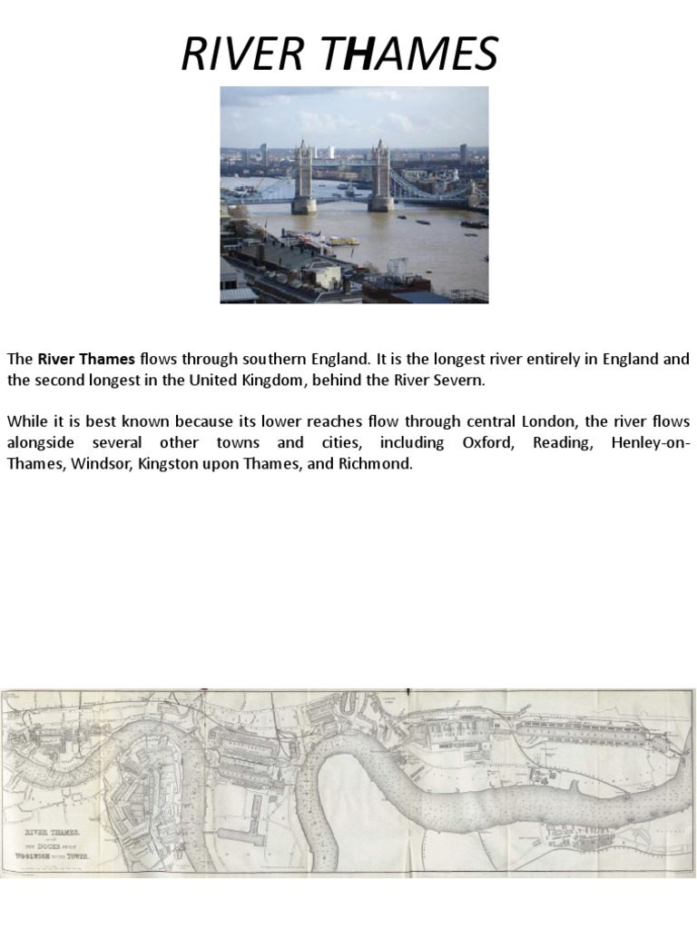 RIVER THAMES: A HISTORY OF LONDON'S ICONIC WATERWAY | PDF | River ...