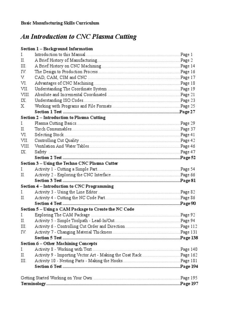 Intro To CNC Plasma - CuttingPreview | PDF | Numerical Control | Atoms