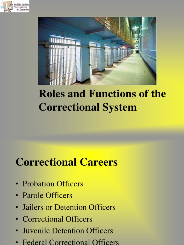 Roles and Functions of The Correctional System | PDF | Probation ...
