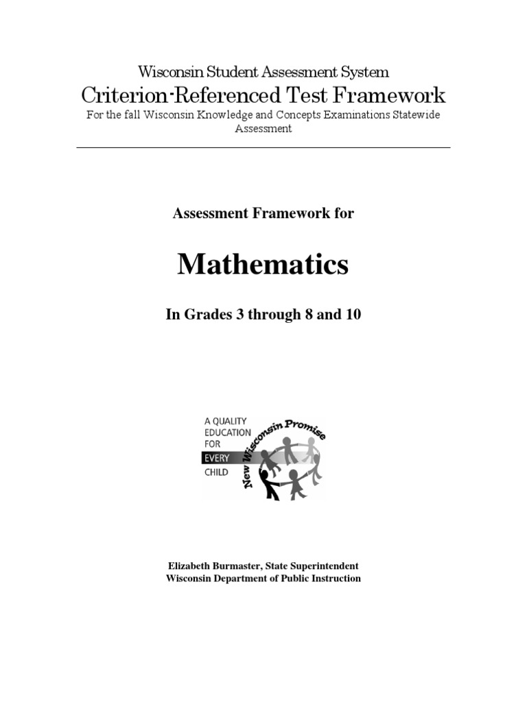 Math Framework | PDF | Educational Assessment | Test (Assessment)