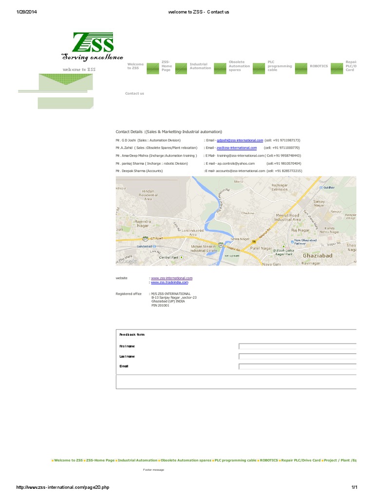 Welcome To ZSS International | PDF