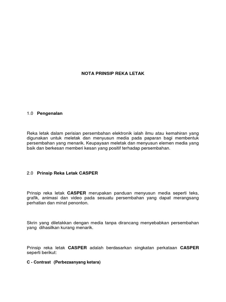Prinsip Casper | PDF