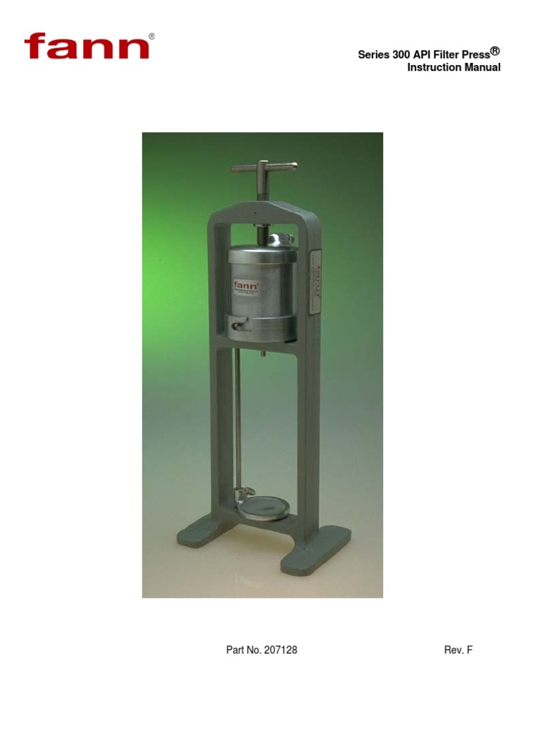 Series 300 API Filter Press | Filtration | Valve