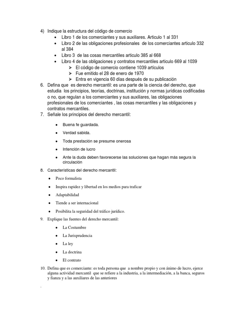 Indique La Estructura Del Código de Comercio | PDF | Patentar | Comercio