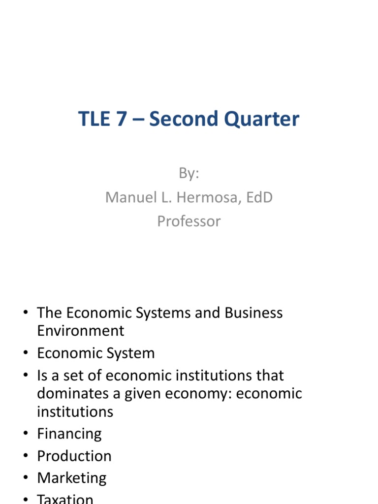 TLE - Business Management | Download Free PDF | Partnership | Economic ...