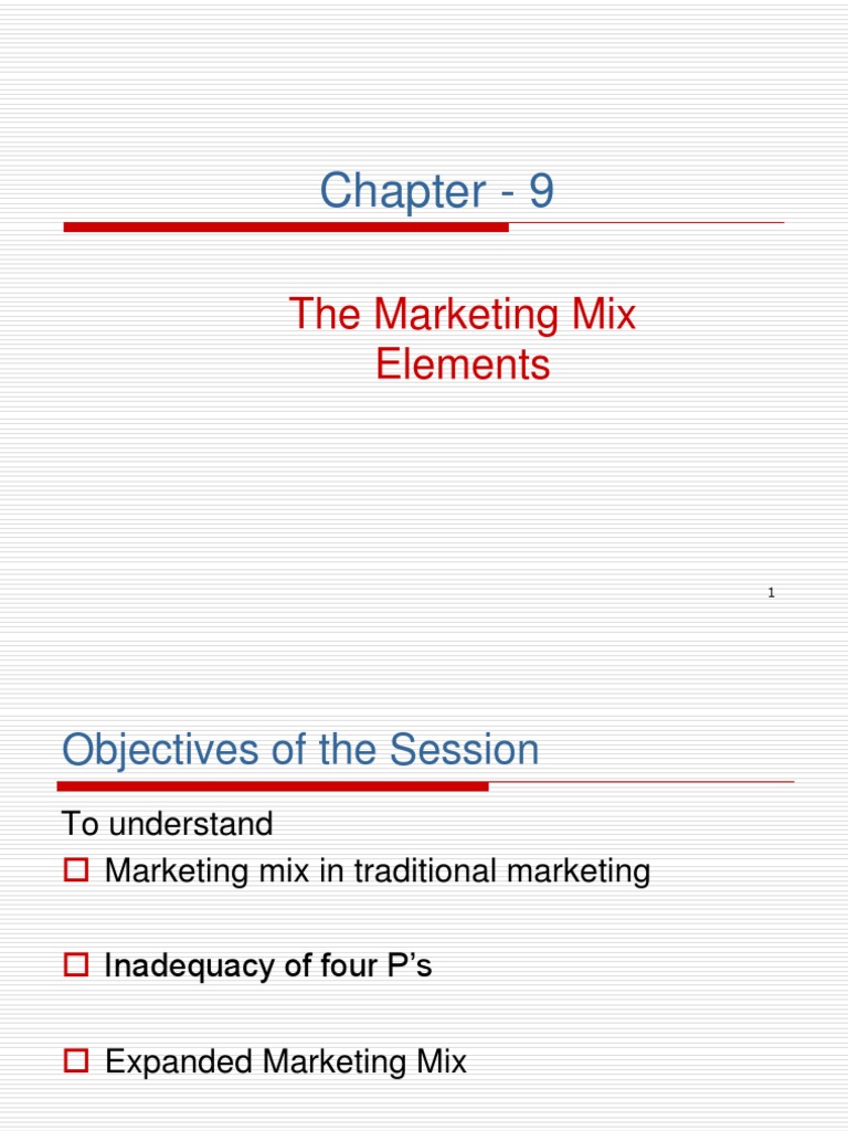 Understanding the Expanded Marketing Mix | PDF