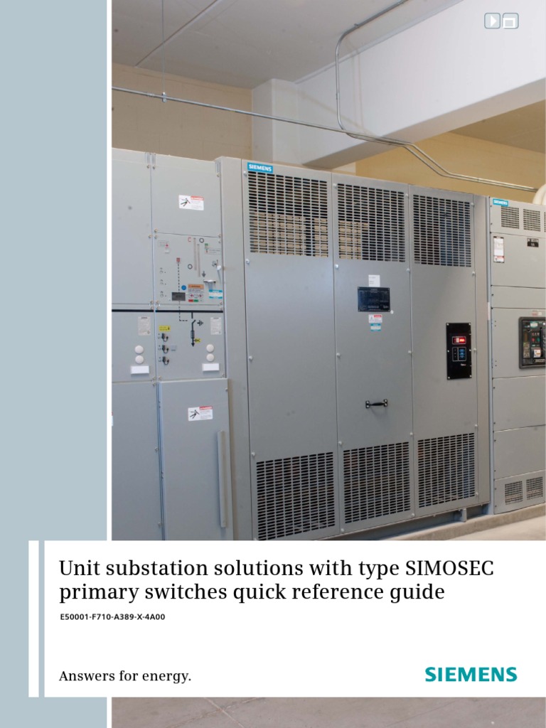 ANSI MV GIS SIMOSEC Substation Reference Guide en | PDF | Electrical ...